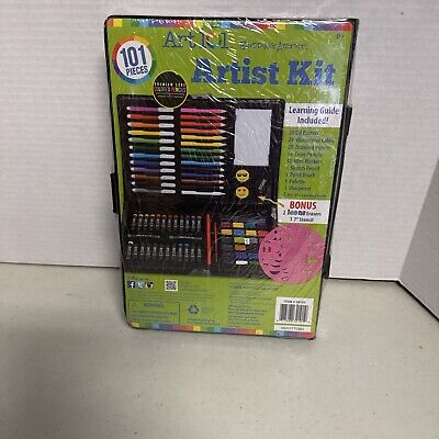 Art 101 Budding Artist Kit 101 Pieces with Learning Guide New Sealed | eBay