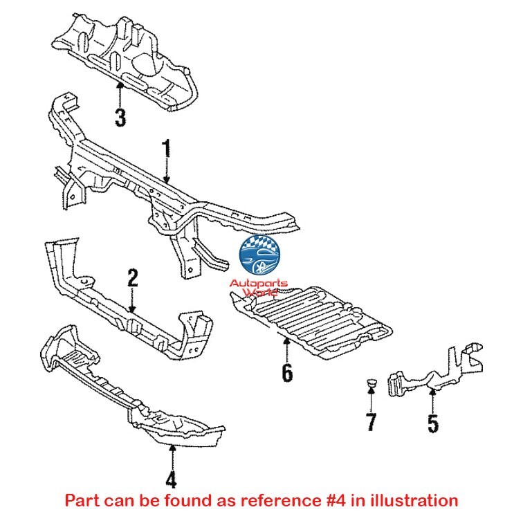 OEM Toyota 5142014010 Engine Under Cover No.2 51420-14010 for sale ...