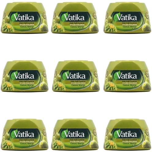 9X Vatika Naturals Hair Fall Control Style Hair Cream With Ghergir ...