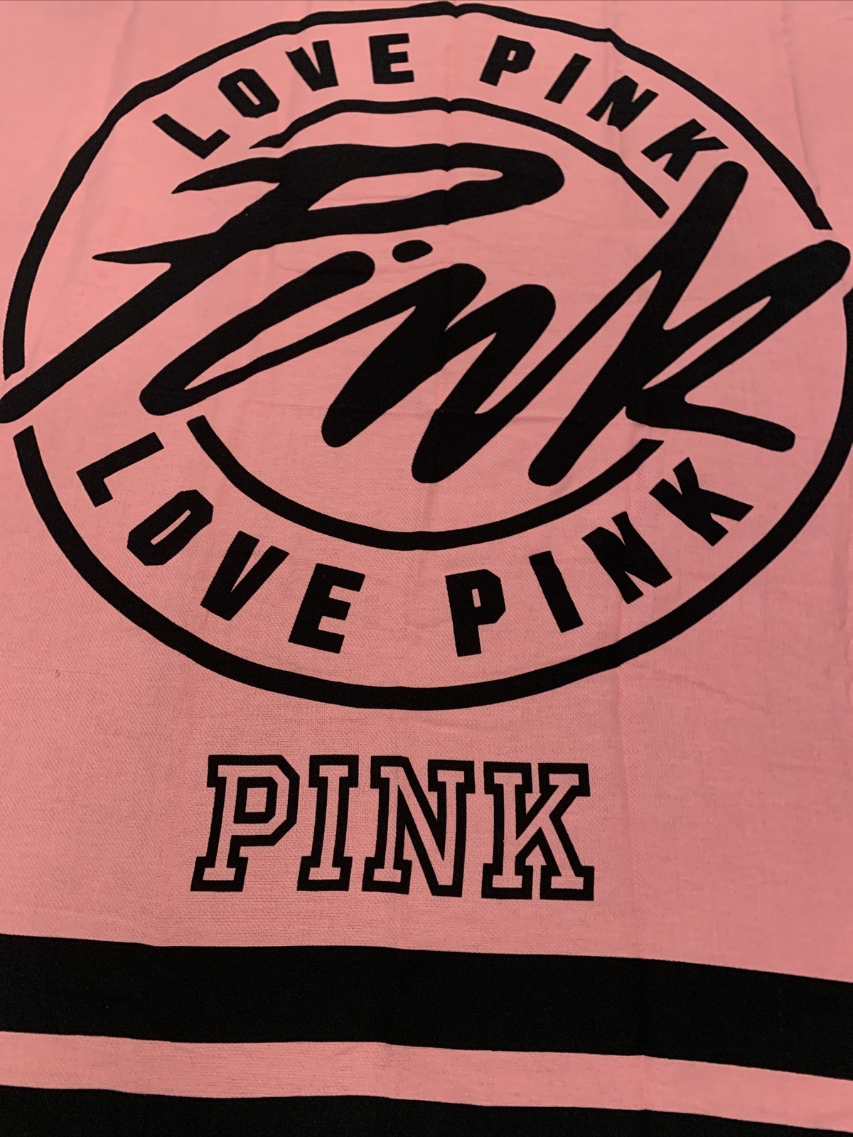 Victoria's Secret PINK Spell Out Throw Blanket, NWT Rare With Pink ...
