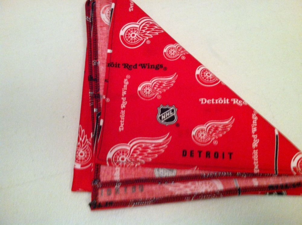 NHL Detroit Red Wings Bandana Handmade | eBay
