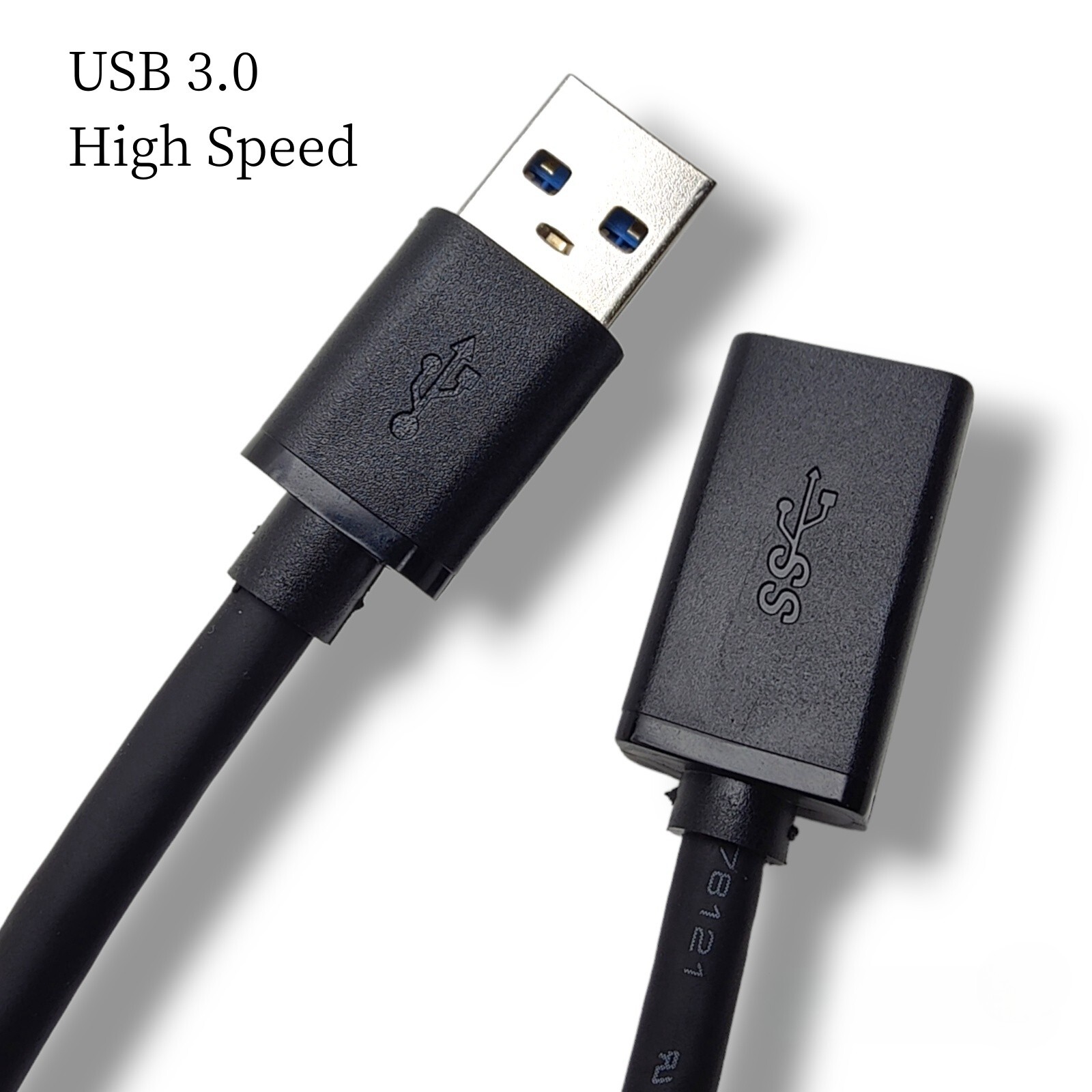 PRO Metal USB 3.0 24AWG High Speed Cable EXTENSION Lead A Plug to ...