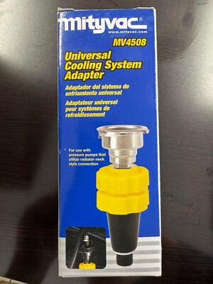 Mityvac Universal Radiator Adapter, Black/Yellow MV4508 | eBay