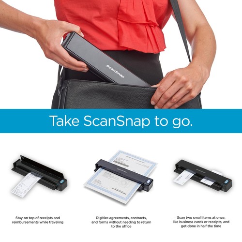ScanSnap iX100 Wireless Mobile Portable Scanner for Mac or PC, Black | eBay