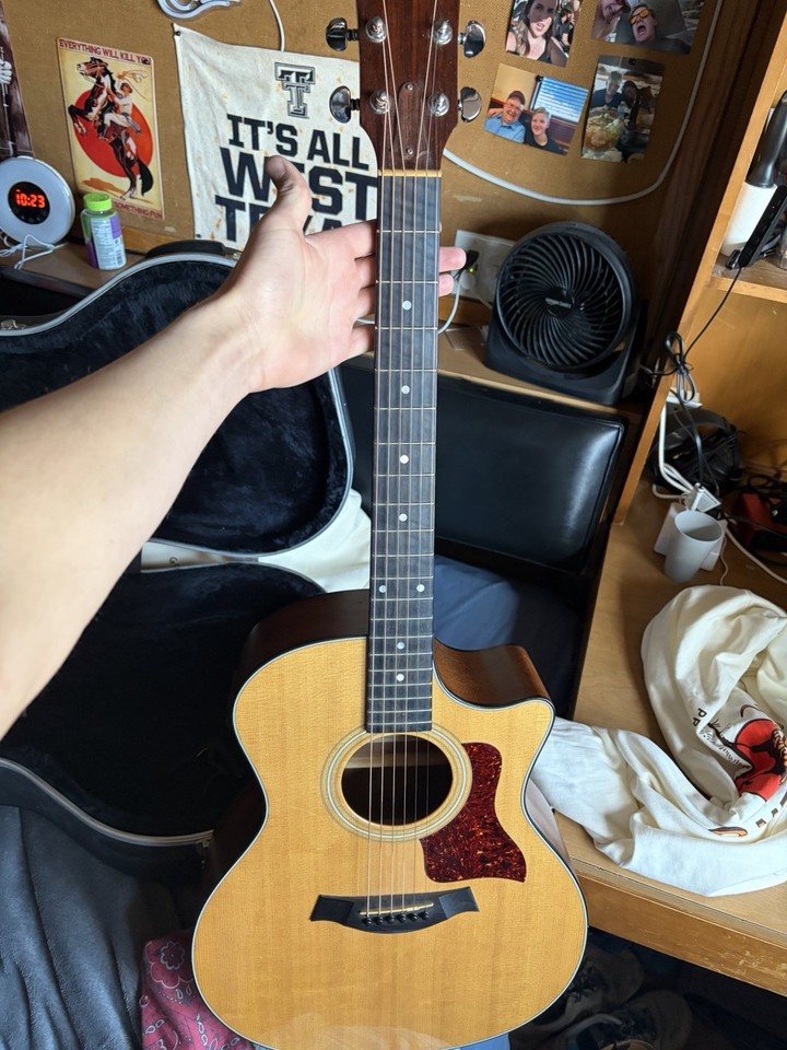 Taylor 314-CE Acoustic-Electric Guitar Natural w/ Hard Case & Extra ...