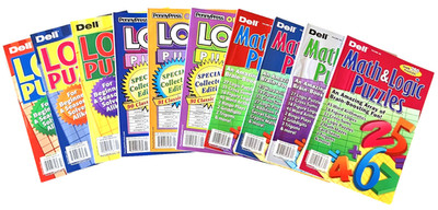 NEW Lot 10 Penny Press Dell LOGIC Problems Math, Collector, Expert ...