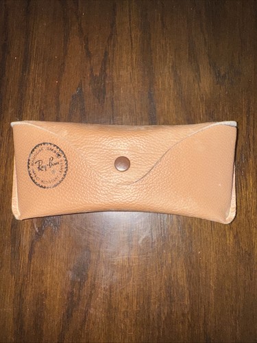 Ray Ban Brown Leather Case Sunglasses - Case Only. Replacement Case. | eBay