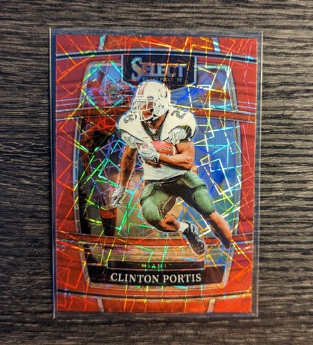 2022 Select Draft Picks Clinton Portis Red Lazer | eBay