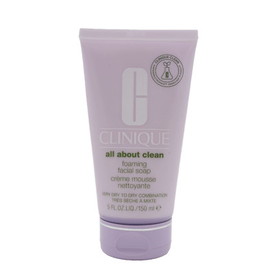 Clinique All About Clean Foaming Facial Soap Very Dry To Dry ...