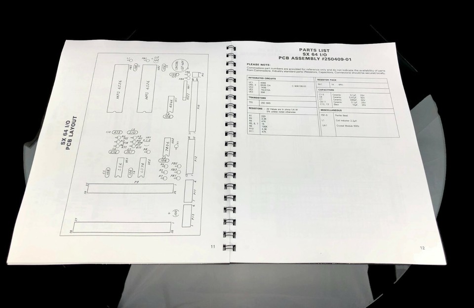 Commodore SX 64 SCHEMATICS Manual For Portable Computer COIL BOUND | eBay