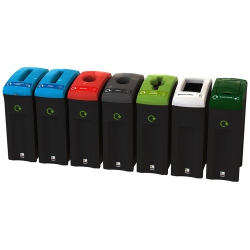 In office Recycling Bin - Smart Bin 82L with Lid - Paper Waste Lidded ...