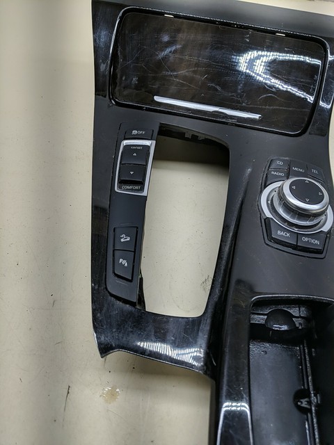 2011 BMW 535i Center Console Cup Drink Holder 51169206374 Wood Grain ...