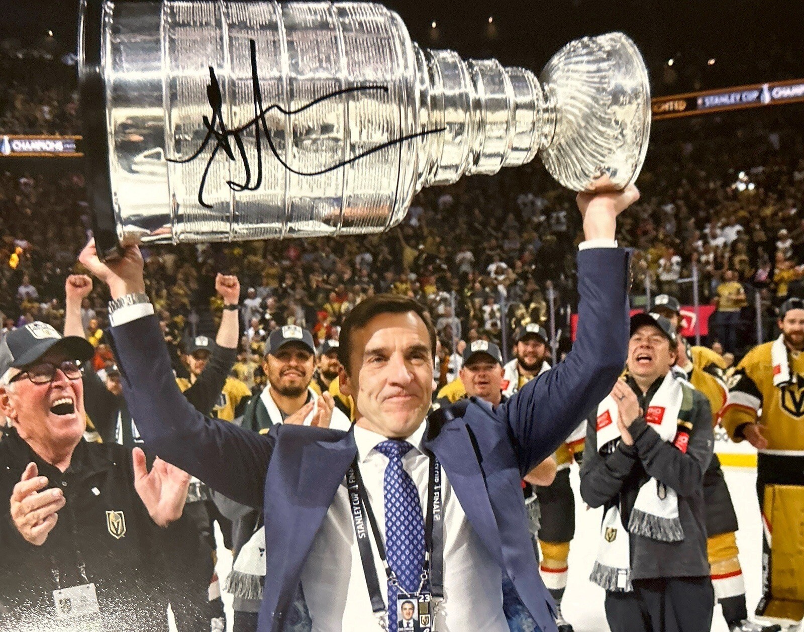 Las Vegas Golden Knights George Mcphee Signed NHL 8x10 Photo COA | eBay