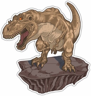 Tyrannosaurus Rex T-rex Scream Dinosaur Car Bumper Window Sticker Decal ...