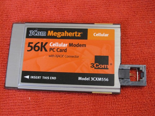 3com Megahertz 3CXM556 56K Cellular Modem PC Card PCMCIA With XJACK | eBay