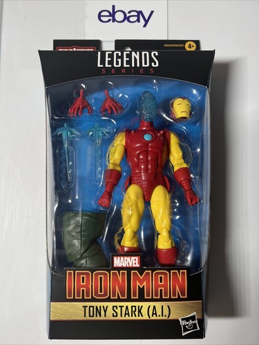 Tony Stark A.I. Legend of Ten Rings Marvel Legends 6" Action Figure BAF ...