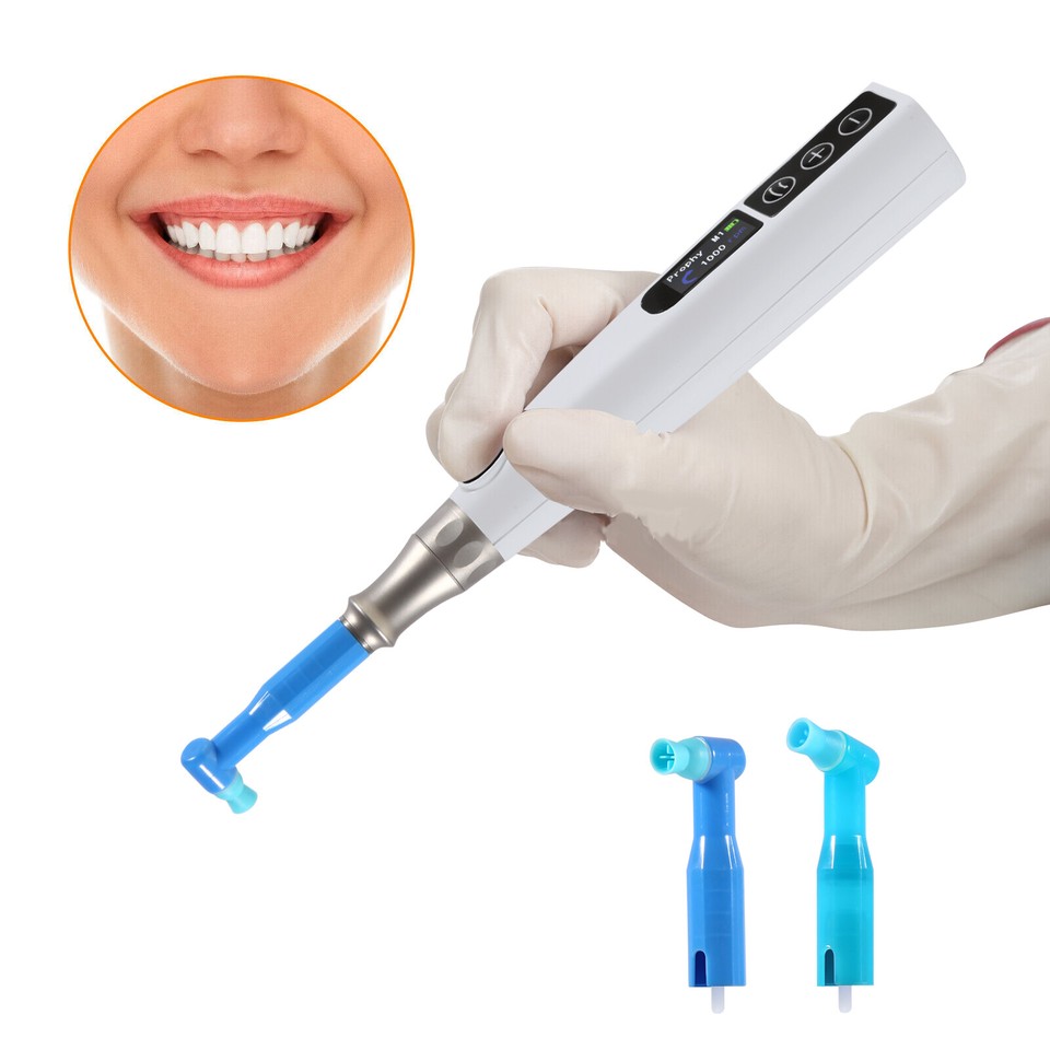 360°Swivel Dental Cordless Hygiene Prophy Handpiece 2 Disposable Prophy ...