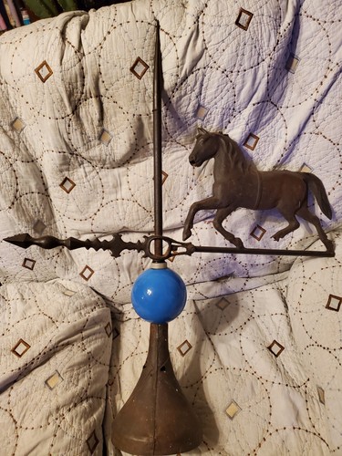 Very Rare Weathervane With Iriginal Lightning Rod And Rare Cupolla ...