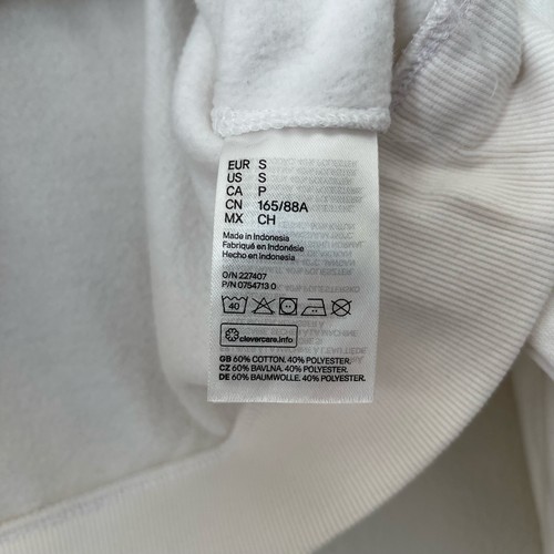 H&M Divided Women Size Small White NASA Space Crop Pullover Quarter Zip ...