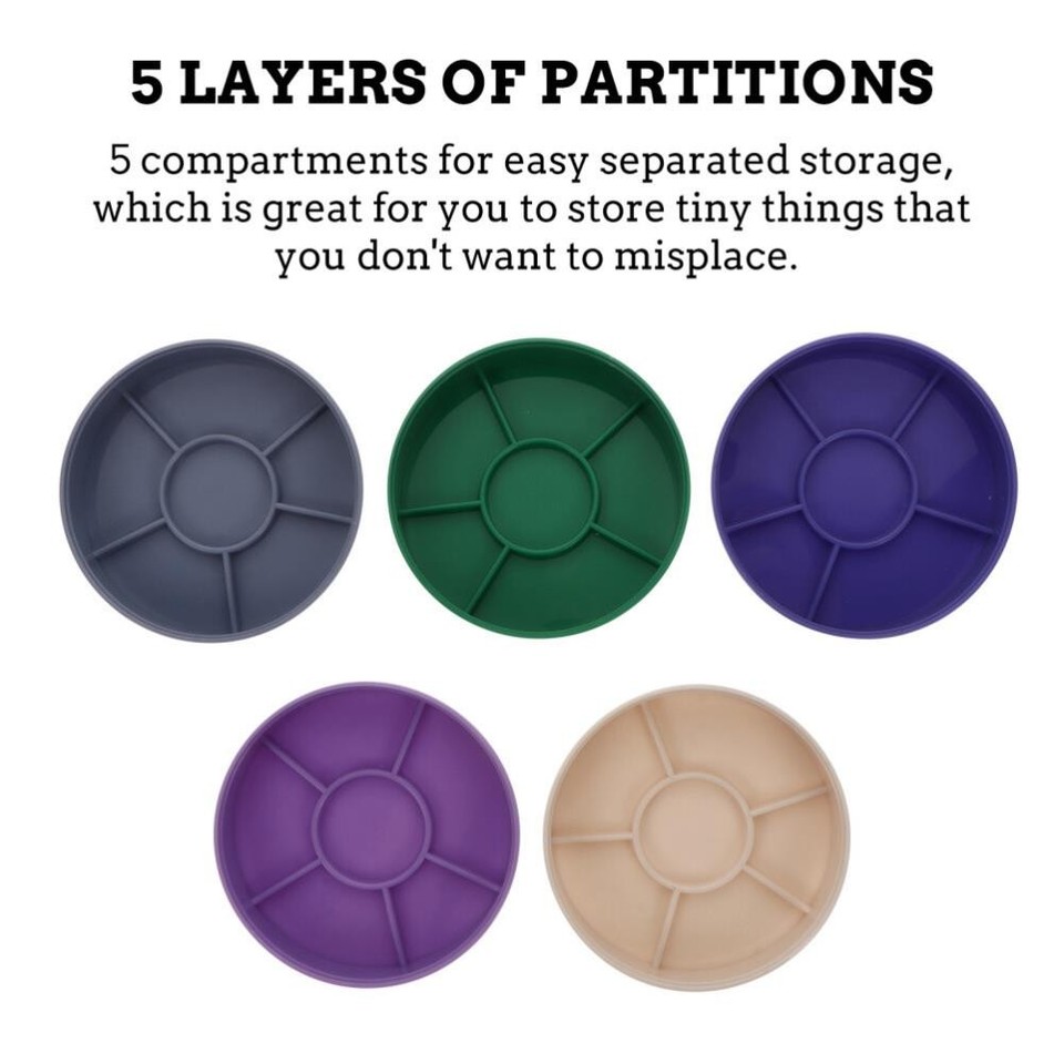 5 Layer Watch Parts Storage Box Reapir Tool Repair Repairing Tray ...