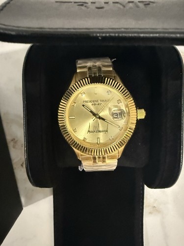Donald Trump Fight Fight Fight watch! Gold Watch Limited Production 132 ...