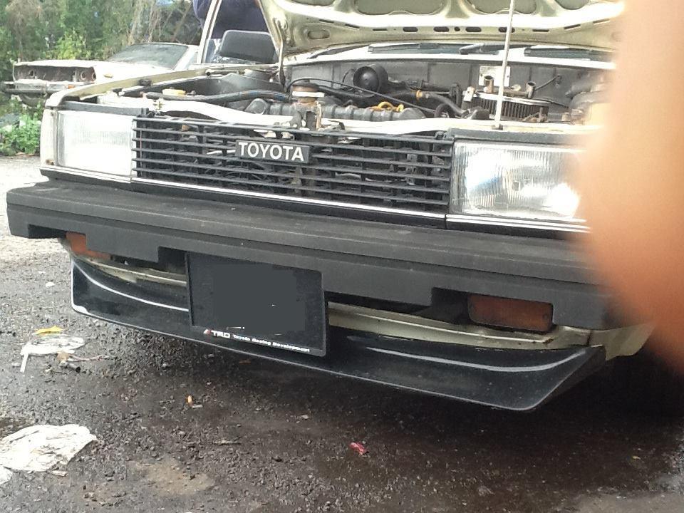 For JDM Corolla KE70 ke30 te71 front bumper chin spoiler lip air dam ...