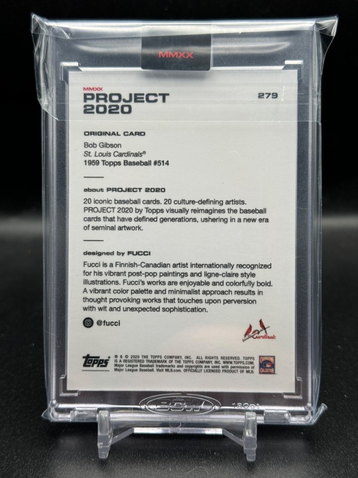 Topps Project 2020 Baseball Card #279 Bob Gibson by Fucci /1898 | eBay