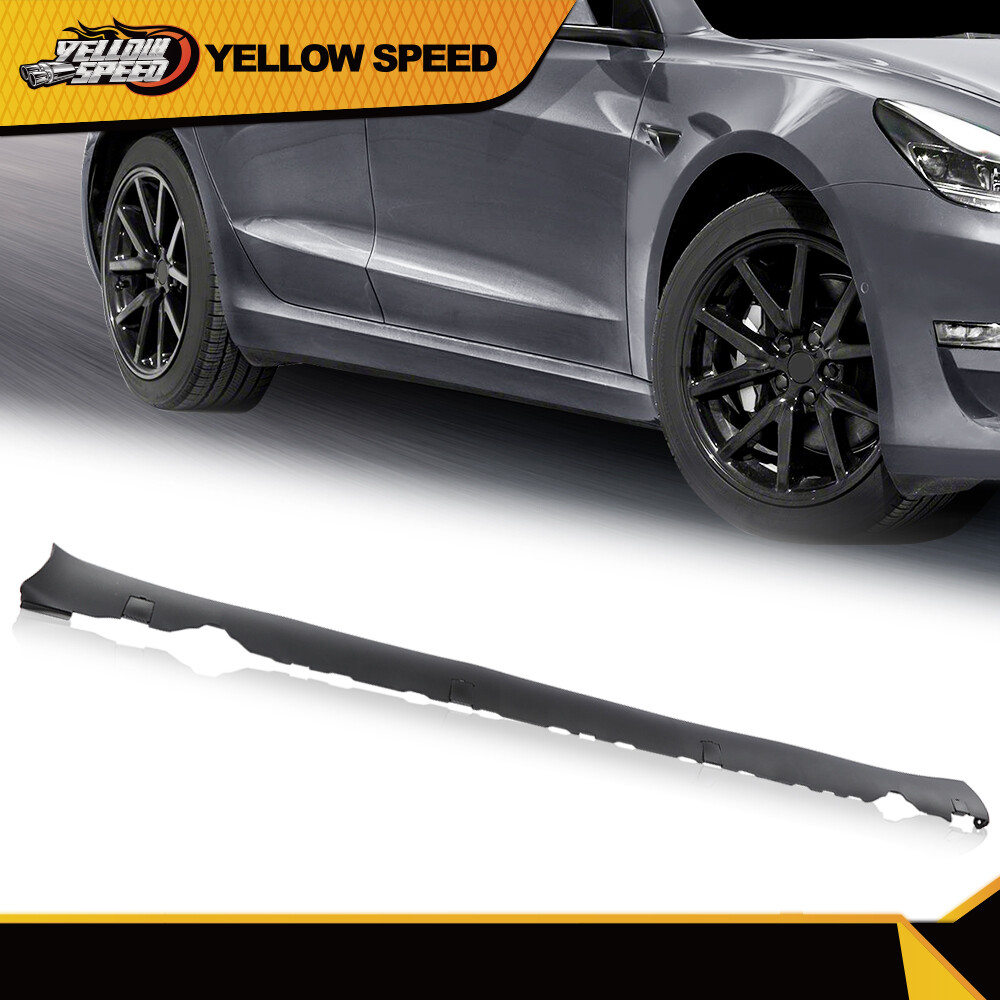 Fit For 2017-2022 Tesla Model 3 Right Door Skirt Molding Rocker Lower ...