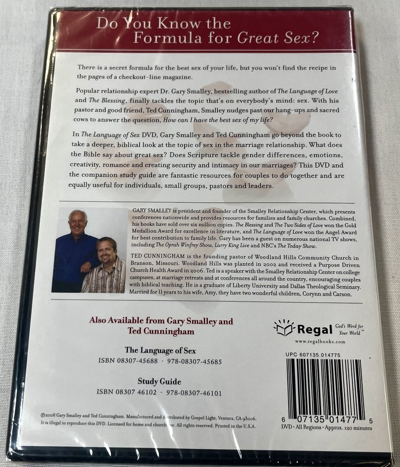 The Language of Sex: Experiencing the Beauty of Sexual Intimacy DVD ...