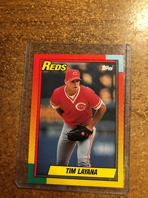 1990 Topps Baseball Traded Wax Pack Grey Back # 55T Tim Layana RC | eBay