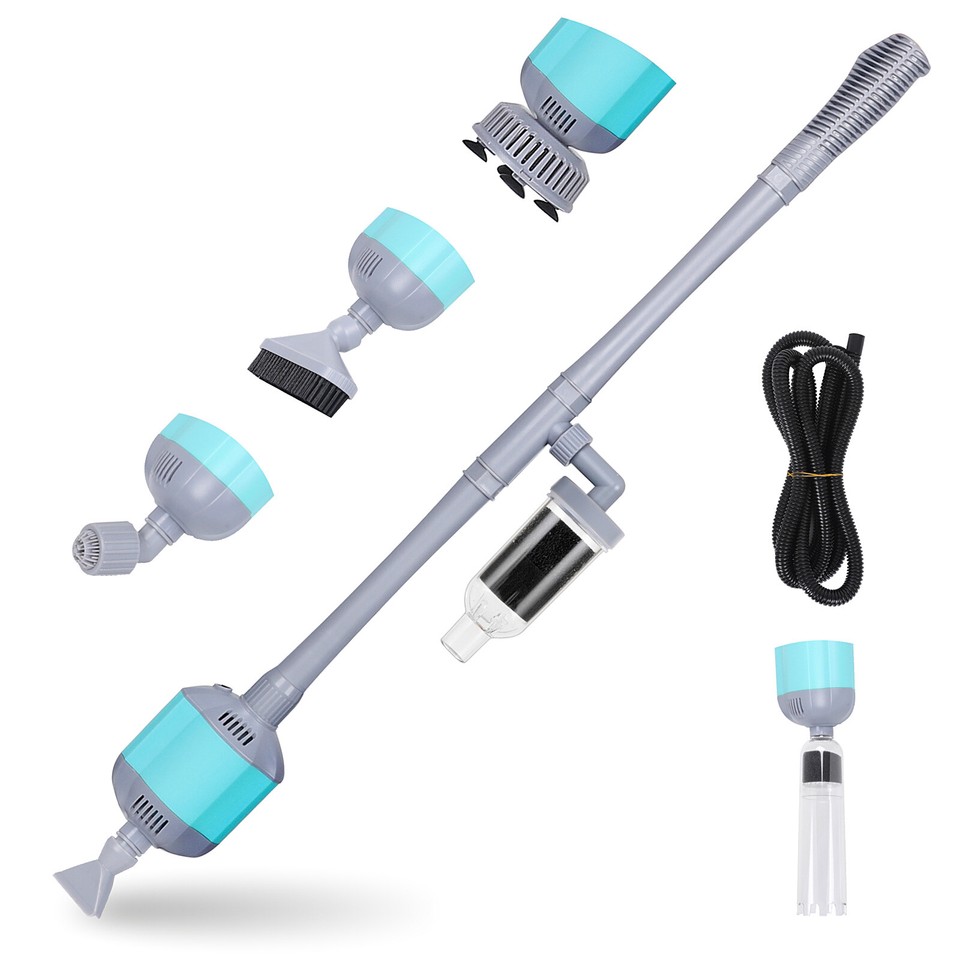 hygger Fish Tank Aquarium Vacuum Gravel Cleaner Hoover Siphon Pump ...