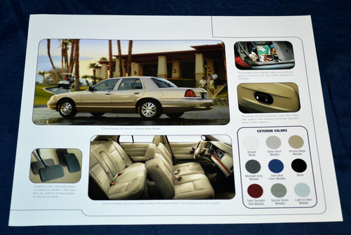 2004 FORD CROWN VICTORIA COLOR OPTIONS ORIGINAL DEALER ADVERTISEMENT AD ...