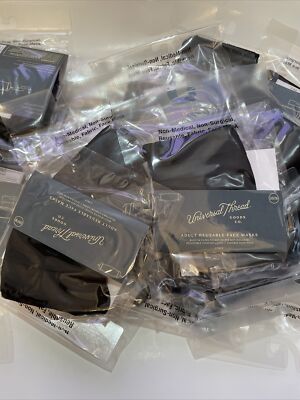 24 UNIVERSAL THREAD 2 pack black reusable face masks Adult size Total ...