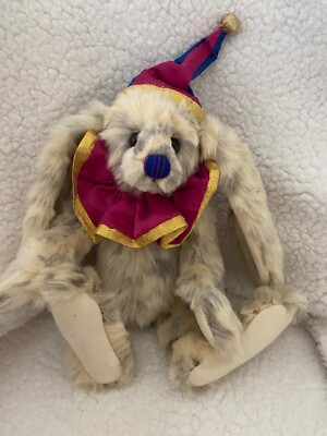 GRIN PLUSH JESTER RABBIT CHARLIE BEARS PLUSH 2022 * 14" NEW WITH TAGS ...