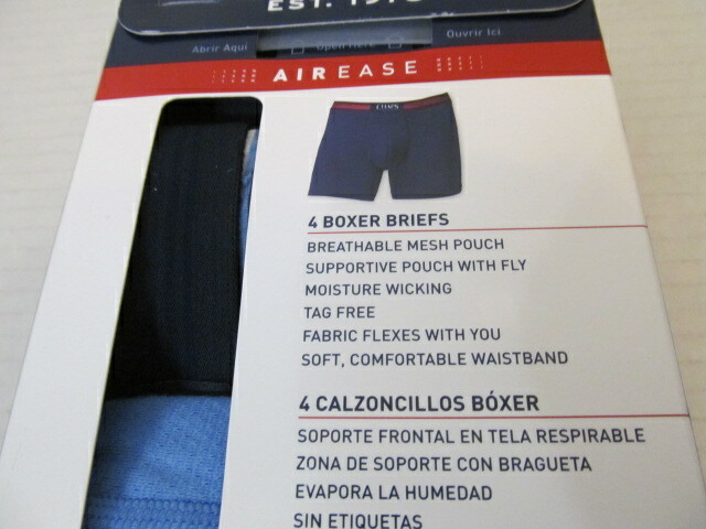 Chaps Air Ease 4 Boxer Briefs, Size S | eBay