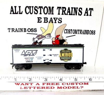 HO SCALE CUSTOM LETTERED NATIONAL MEXICAN RAIL BEER REEFER 🍺🍺AVAIL IN O ...