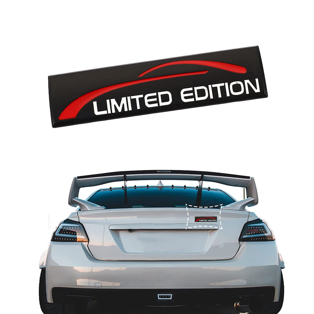 1x Black Metal Limited Edition Car Trunk Fender Emblem Badge Decal ...