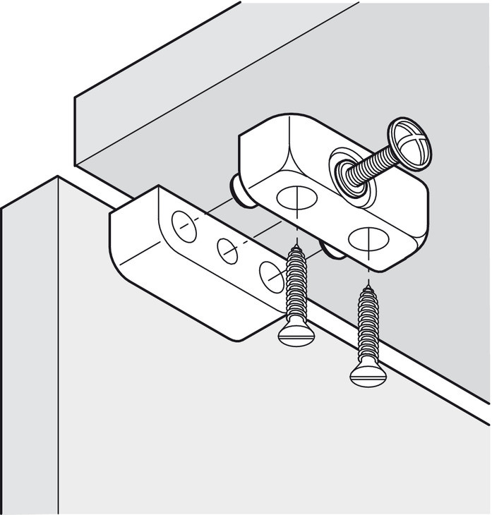 Knock Down Modesty Block, Furniture Kitchen Cupboard Shelves Fixing ...