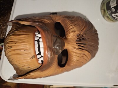 Star Wars Chewbacca Mask Movable Mouth Voice Sound Works 2015 Hasbro ...