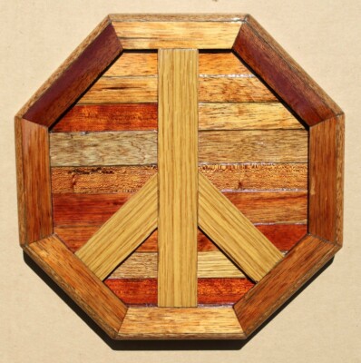 PEACE SIGN wall Hanging Hand Made Reclaimed Wood 11" | eBay