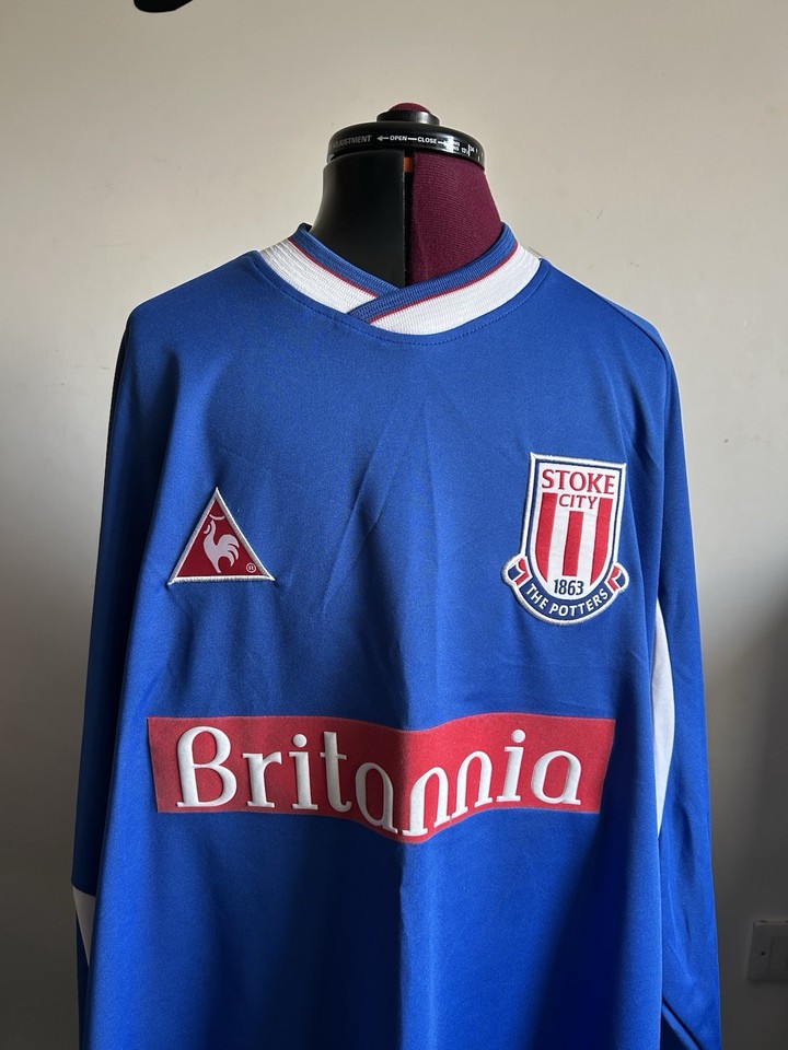 Stoke City Fc Le Coq Sportif 2001/2003 Away Shirt Long Sleeve Mens Size ...
