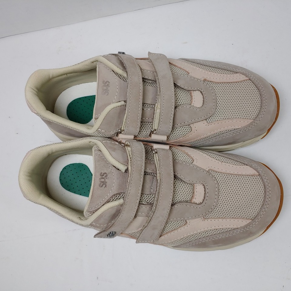 SAS TMV EZ Strap Sneakers Taupe Pink Leather Tripad Comfort Shoes ...