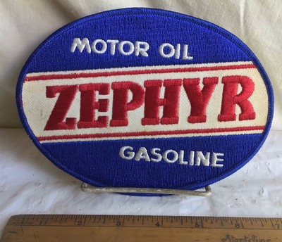 NOS vintage ZEPHYR MOTOR OIL old Gas Station can pump sign LARGE 7 ...