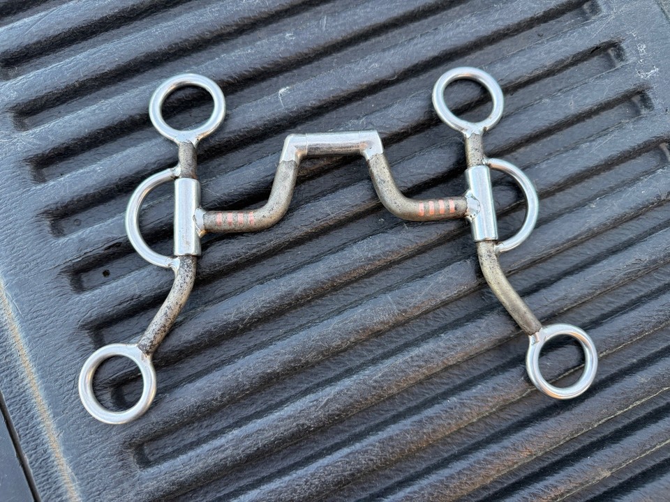 Western Ported Curb Bit High Port Swivel Mouth Sweet Iron Western Tack ...