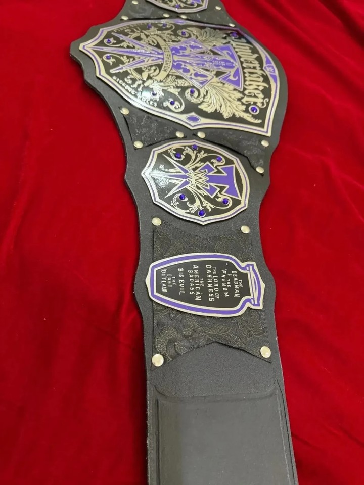 Undertaker WWE Championship Belt The Phenom Custom Replica with Purple ...