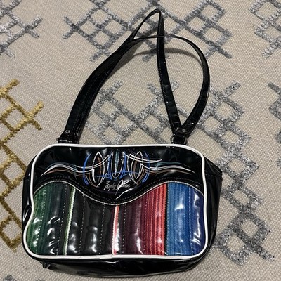 Trophy Queen Sarape Pinstripe Purse Handbag Rockabilly Punk Bag USA | eBay