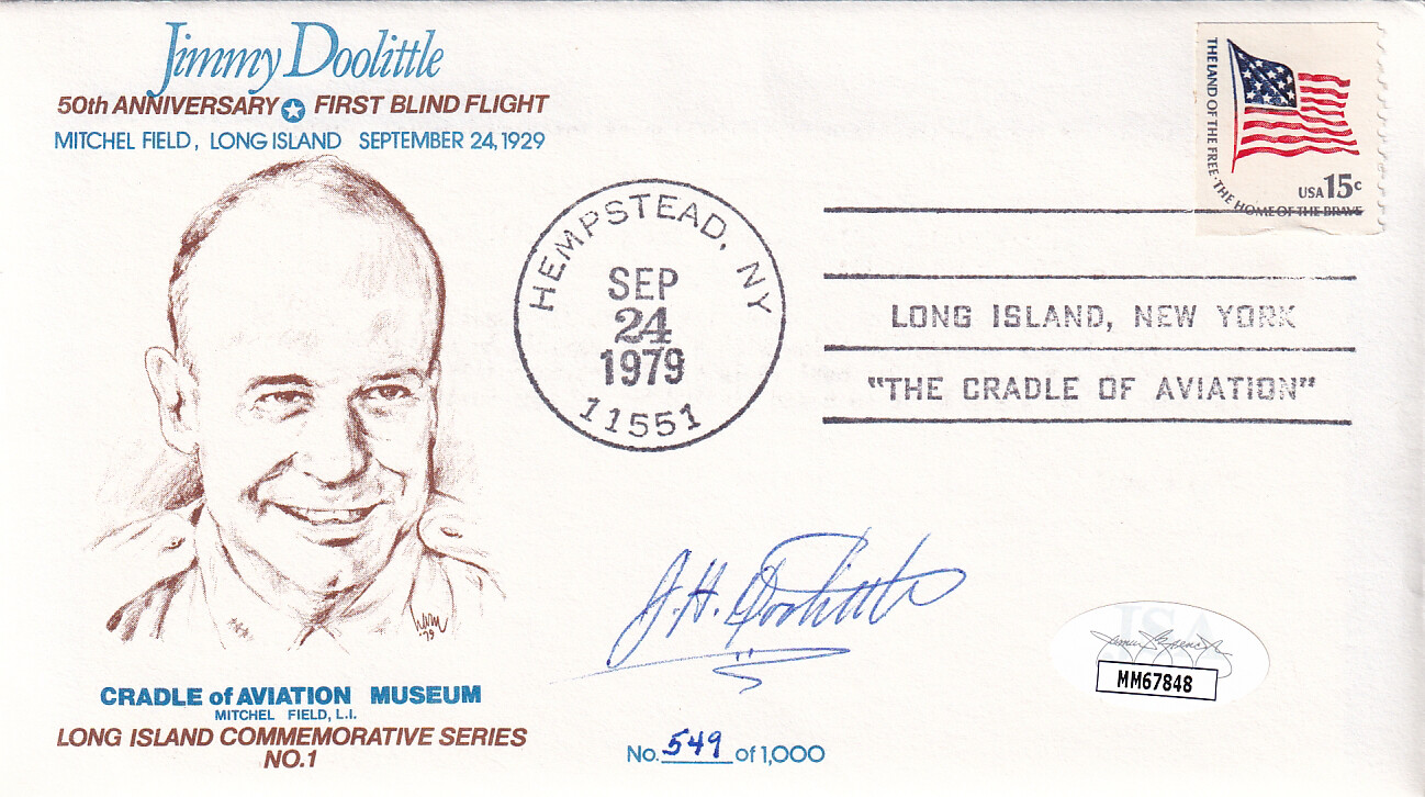 General Jimmy Doolittle WWII “Doolittle Raiders” SIGNED JSA COA ...