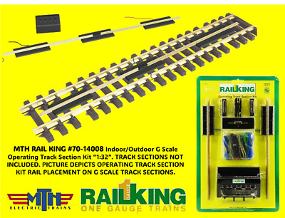MTH RAIL KING #70-14008 Indoor/Outdoor G Scale Operating Track Section ...