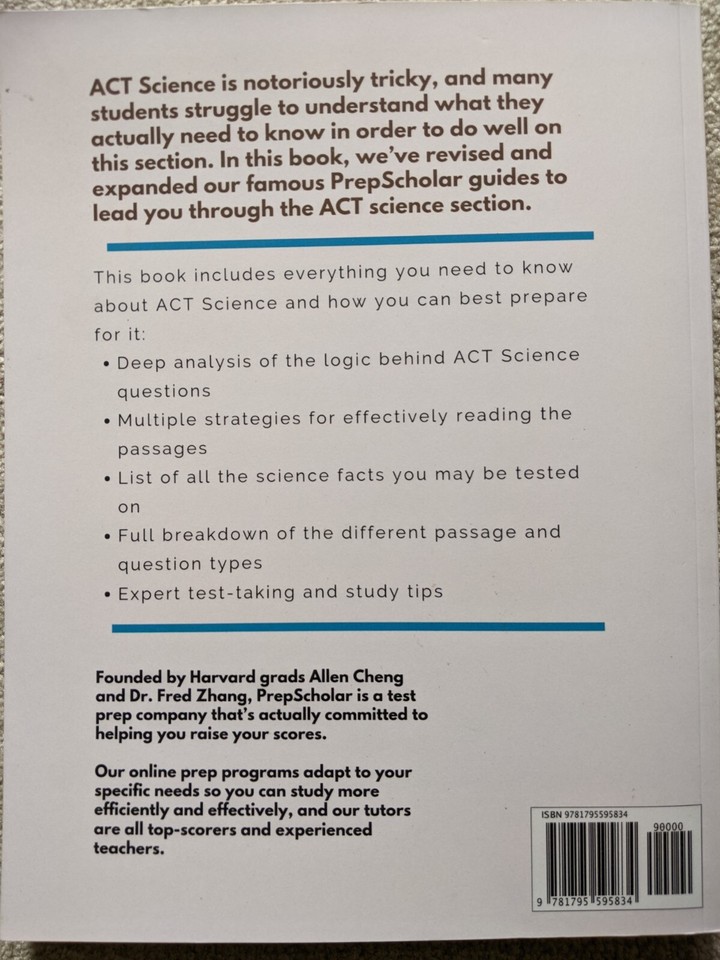 The PrepScholar Guide to ACT Science | eBay