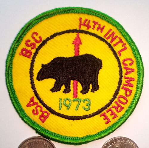1973 BSA-Boy Scouts Canada 14th International Camporee Patch Badge Crest | eBay